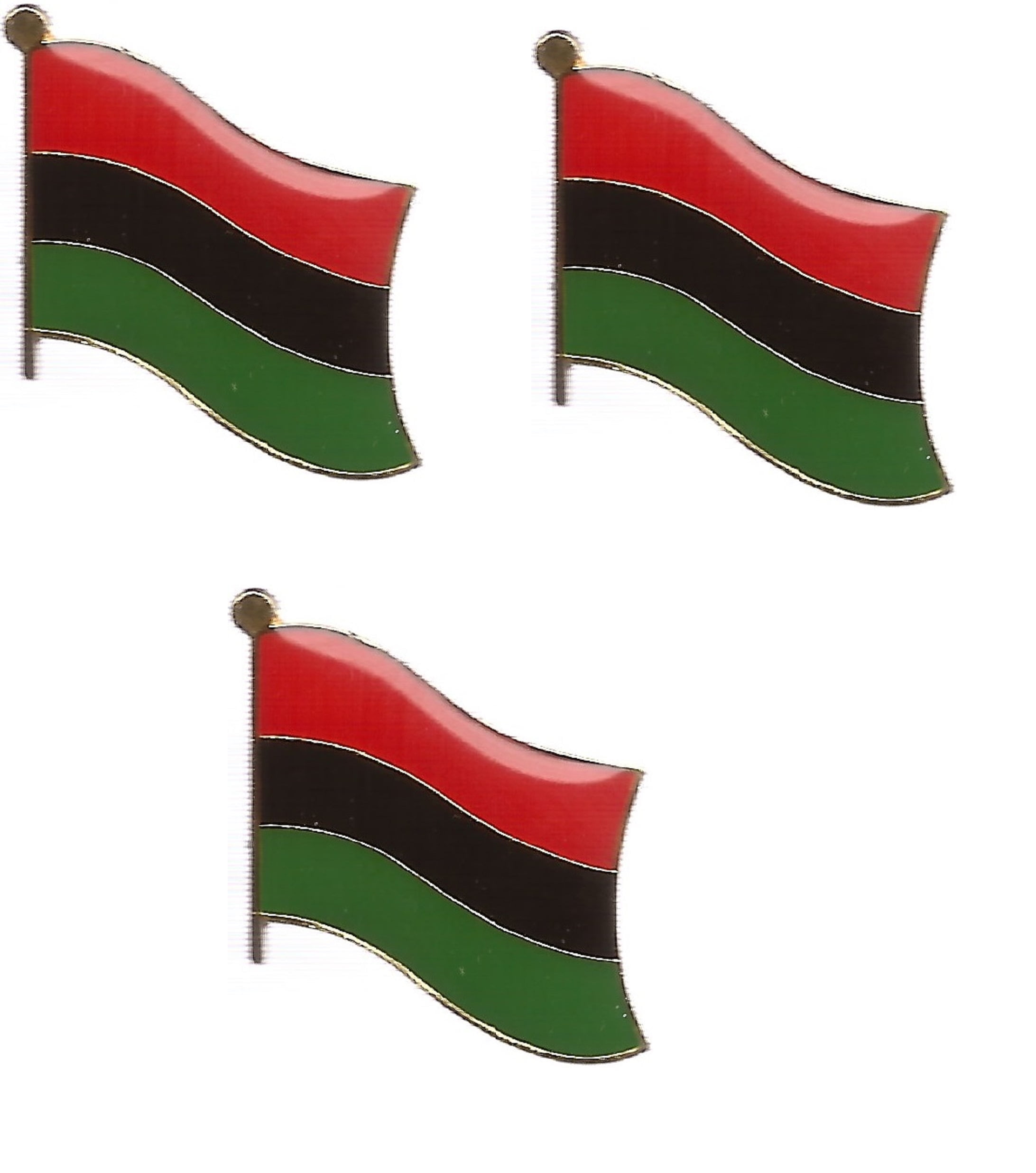 African American Single Flag Lapel Pins, pack of 3 - Walmart.com