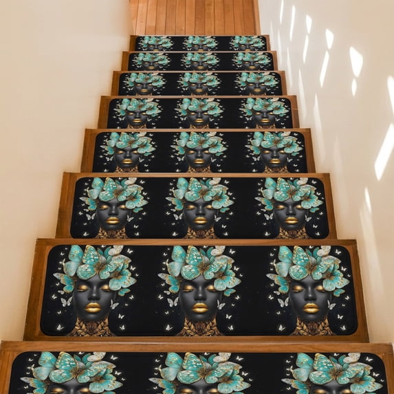 African American Stair Treads Non Slip for Steps Woman Portrait ...