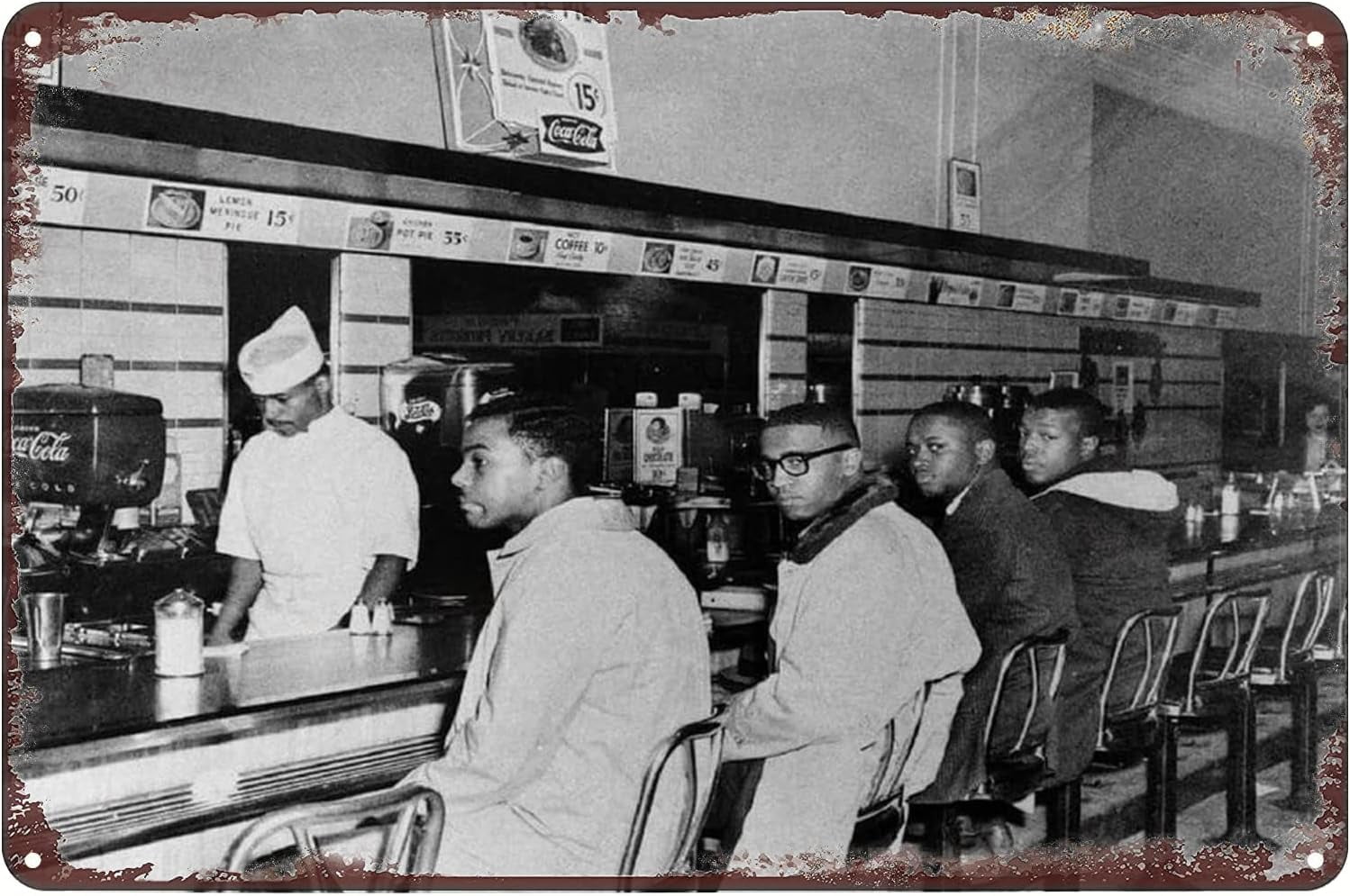 African American Students During the Civil Rights Movement 1960s Poster ...