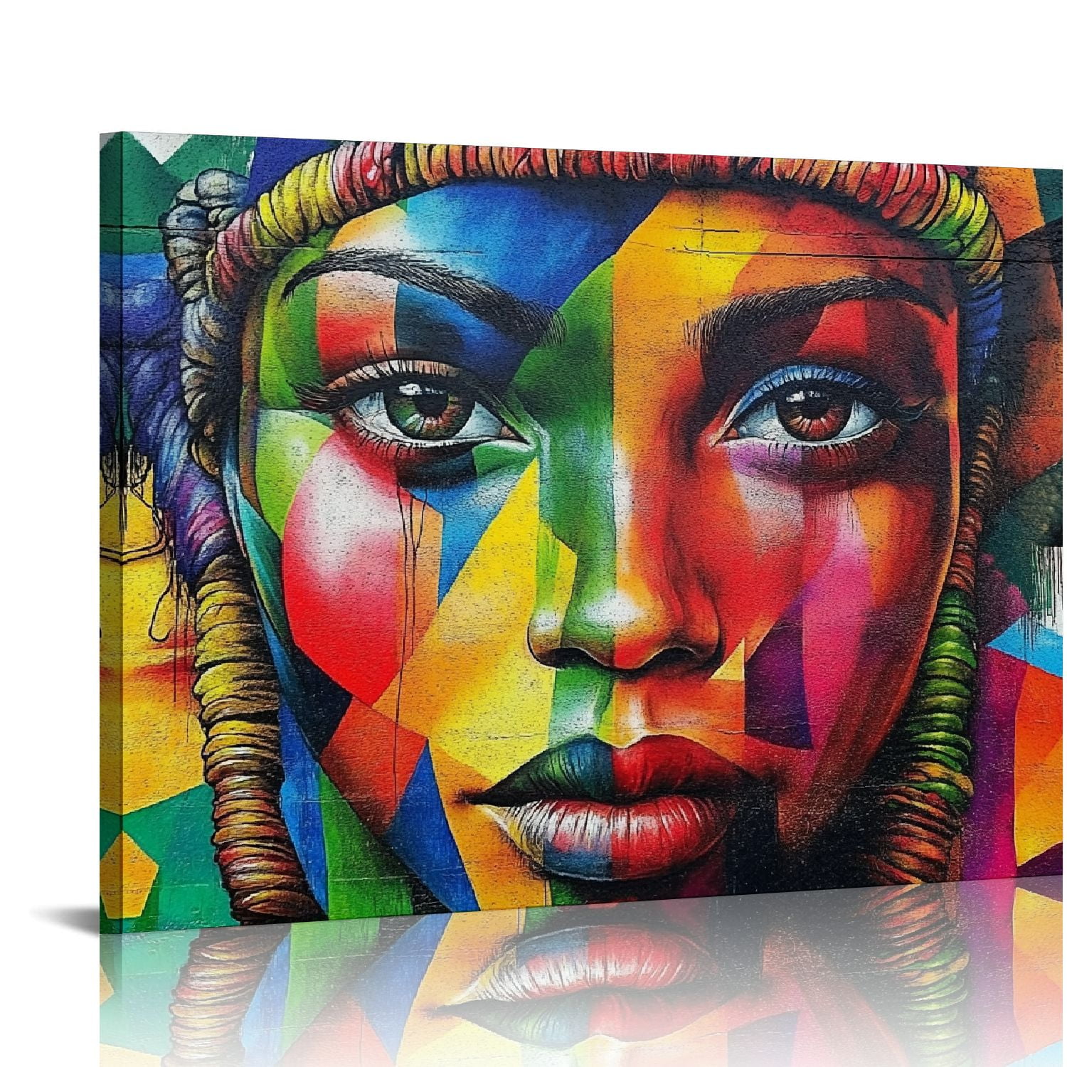 African American Wall Decor Street Graffiti Wall Art Abstract Style Artist Men Man Canvas ...