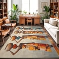 African American Washable Area Rug 8 x 10 ft Black Woman Dress African ...
