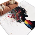 African American Washable Living Room Rugs 5'x8', Colorful Sparkles ...