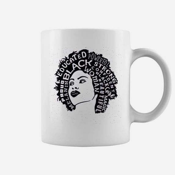 African American Woman Afro Word Cloud Coffee Mug - Walmart.com
