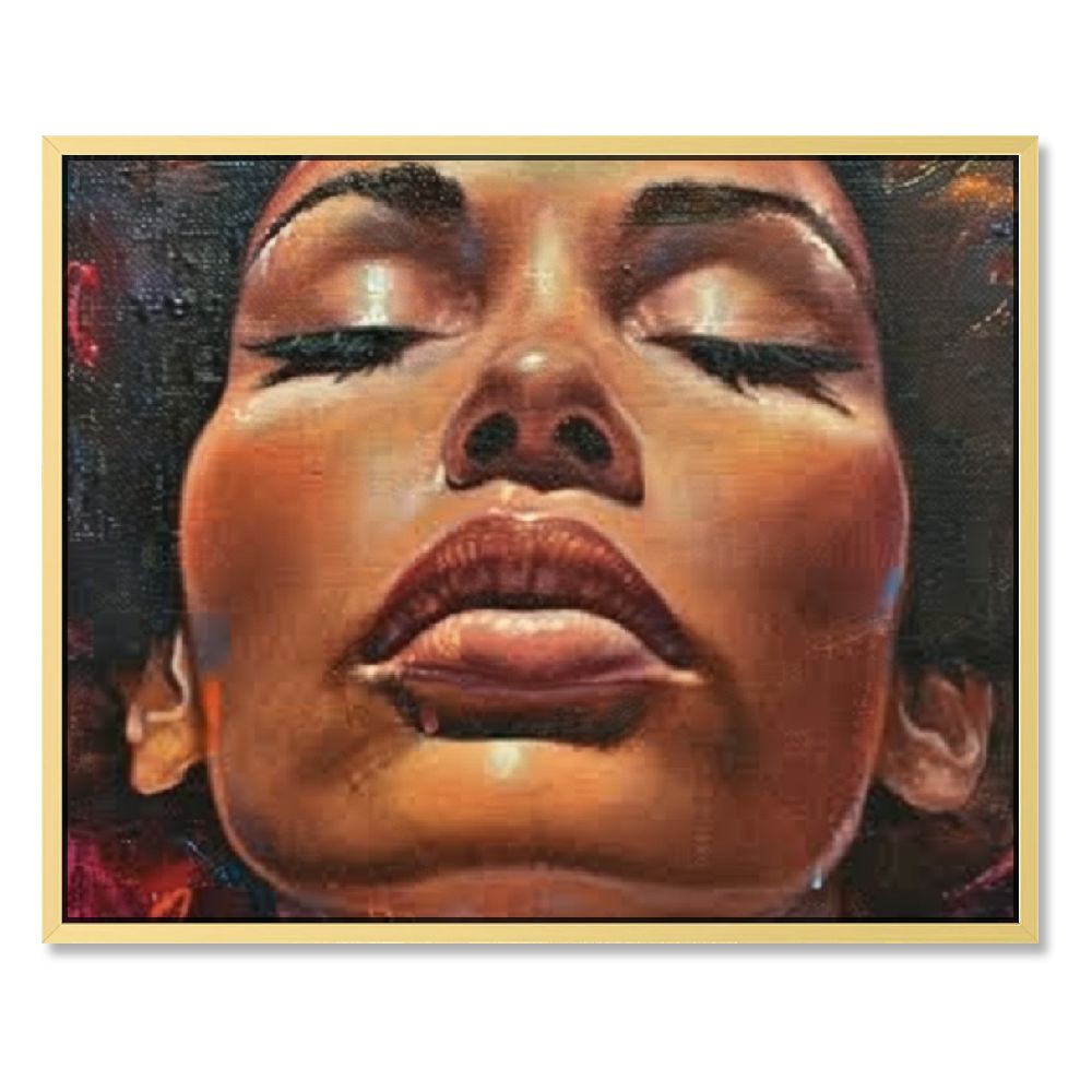 African American Woman Wall Art Black Art Poster Graffiti Canvas Painting Picture for Living ...