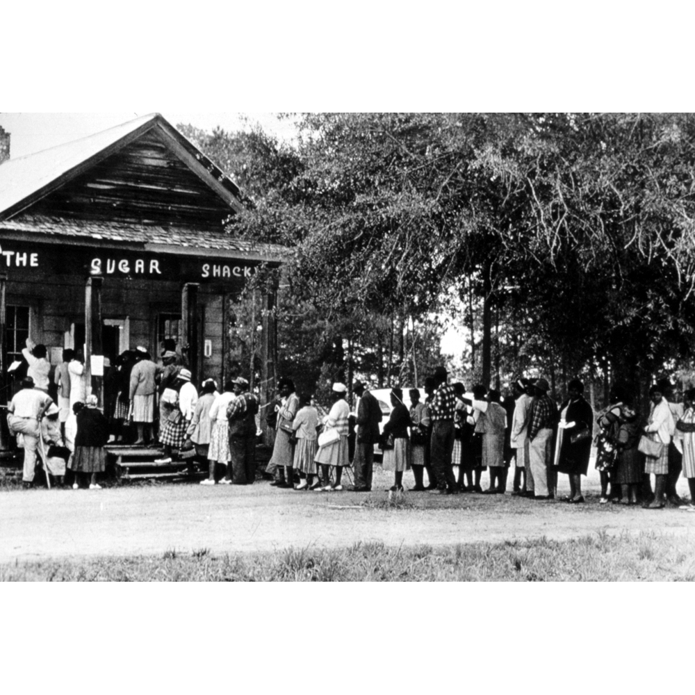 African Americans Line Up To Vote At Store In Alabama Election History ...