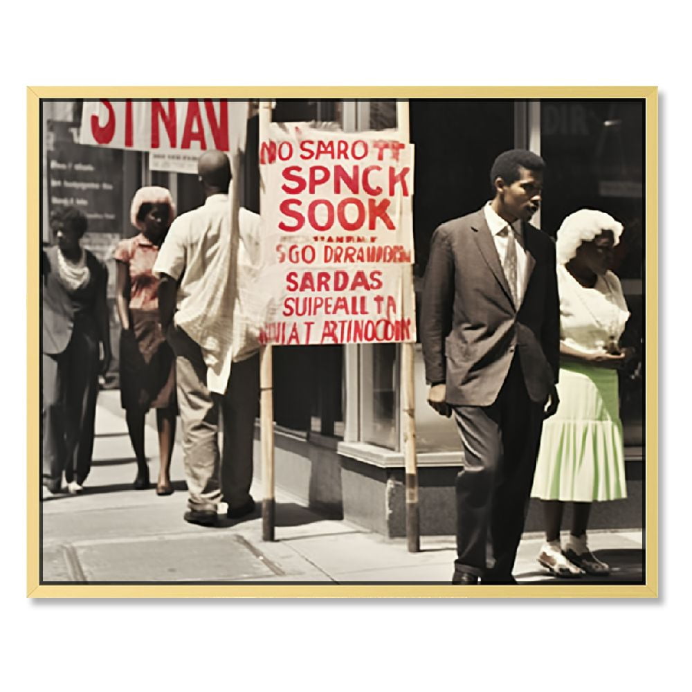 African Americans Protest School Segregation Black Civil Rights ...