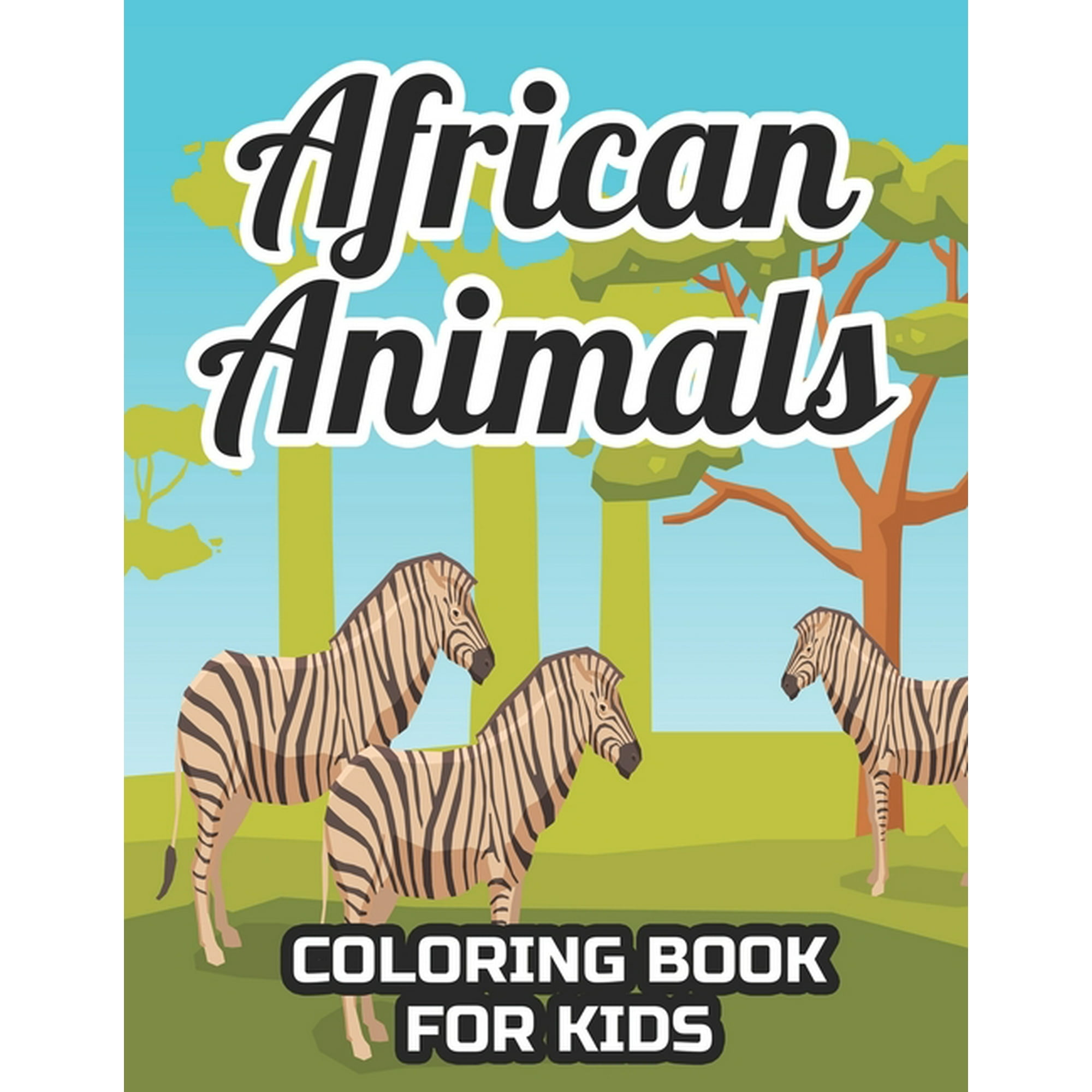 African Safari Animals Coloring Pages