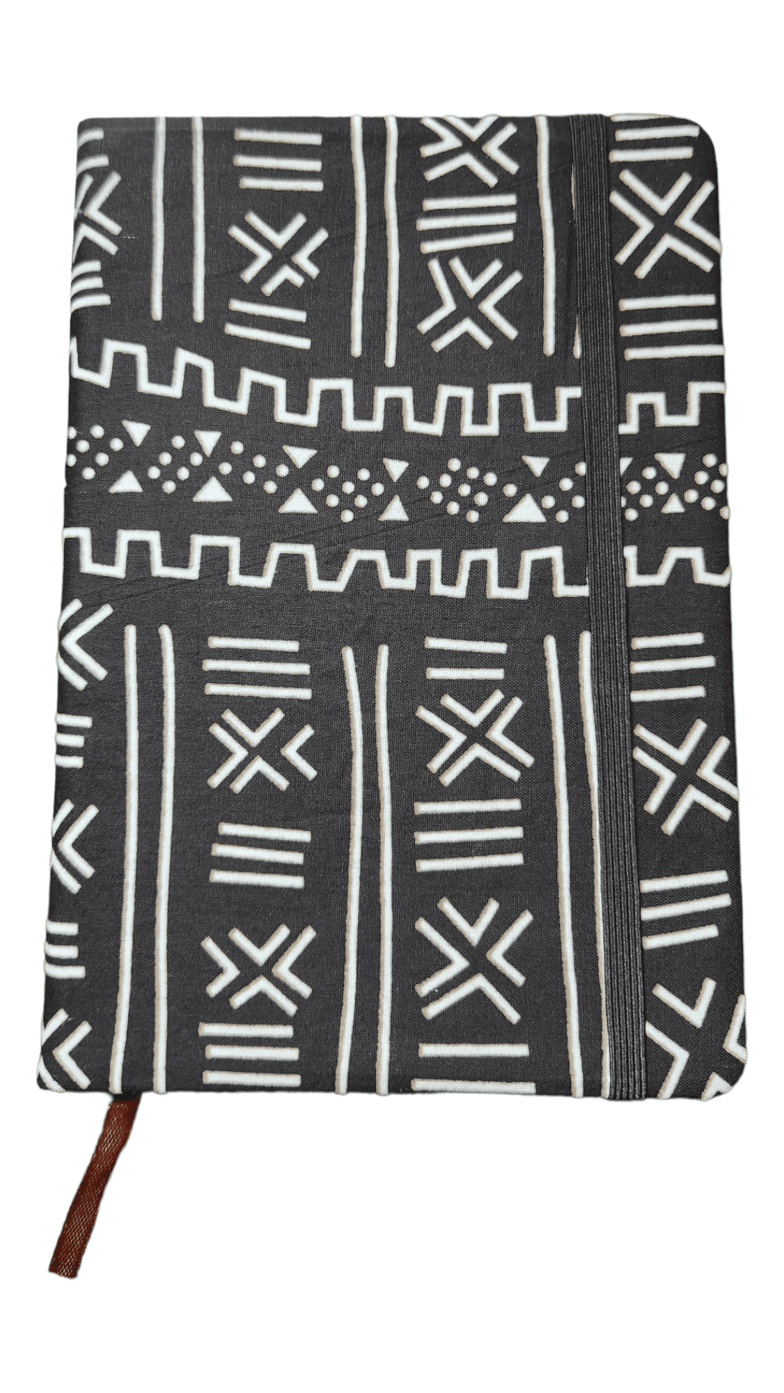 African/Ankara Printed Fabric Hardcover Journal/Notebook-Black & White ...