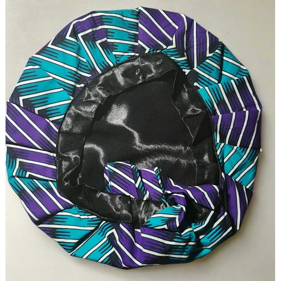 African Ankara Satin Bonnet - Walmart.com