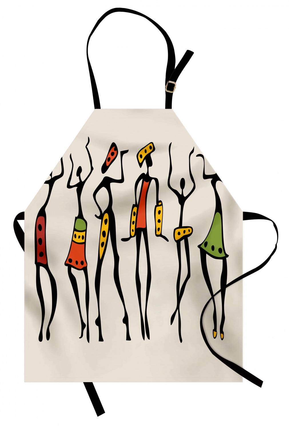 African Apron African Group Clan Dancers Ethnic Characters in Sketchy ...