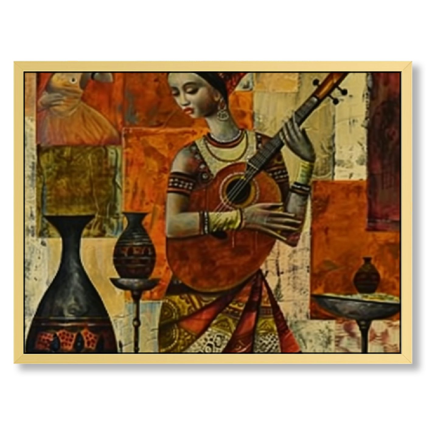 African Art Wall Decor Ethnic Ancient Black Women Dancing Painting Vintage Black Art Africa ...