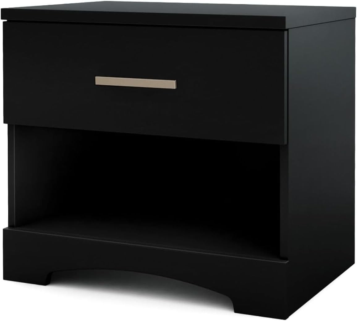 African Artistry Rectangular Nightstand, Trendy Finish, Bedroom ...