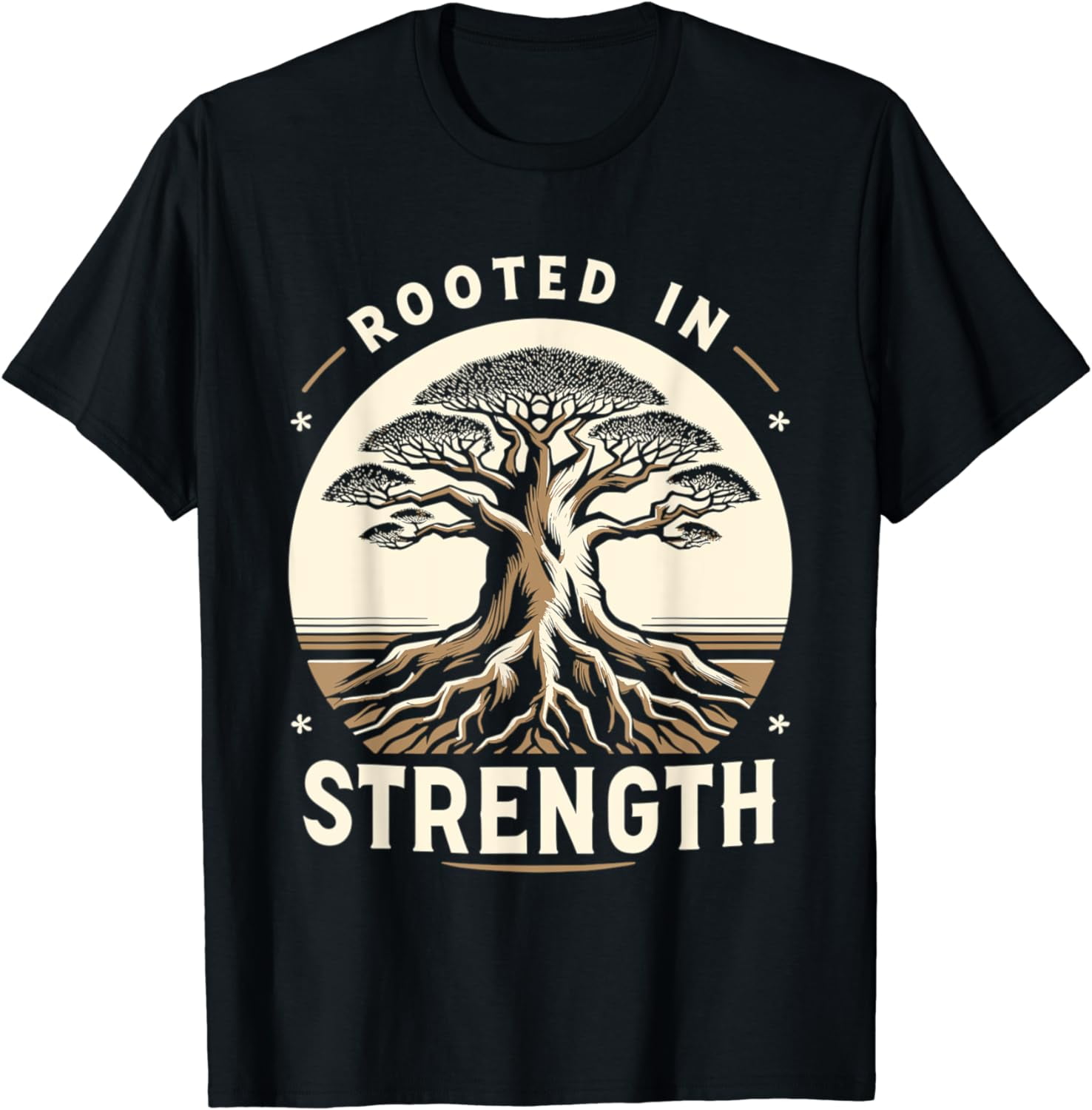 African Baobab Tree Pride Black Heritage Rooted In Strength T-Shirt ...