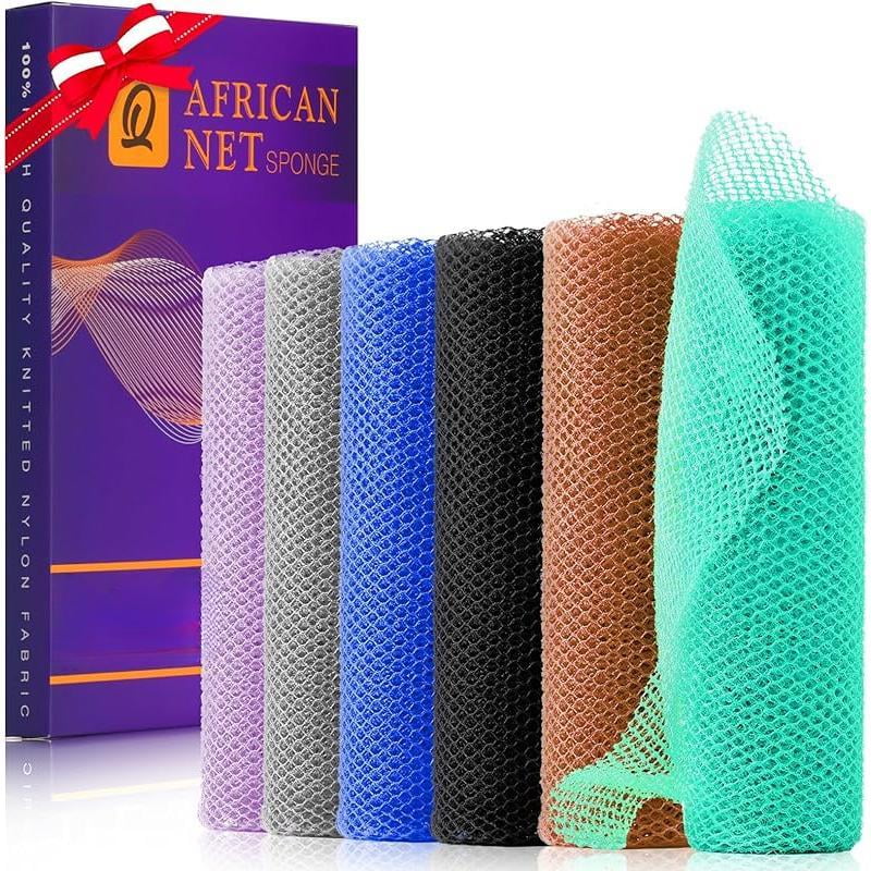 African Bath Sponge African Net Long Net Bath Sponge Exfoliating Shower ...