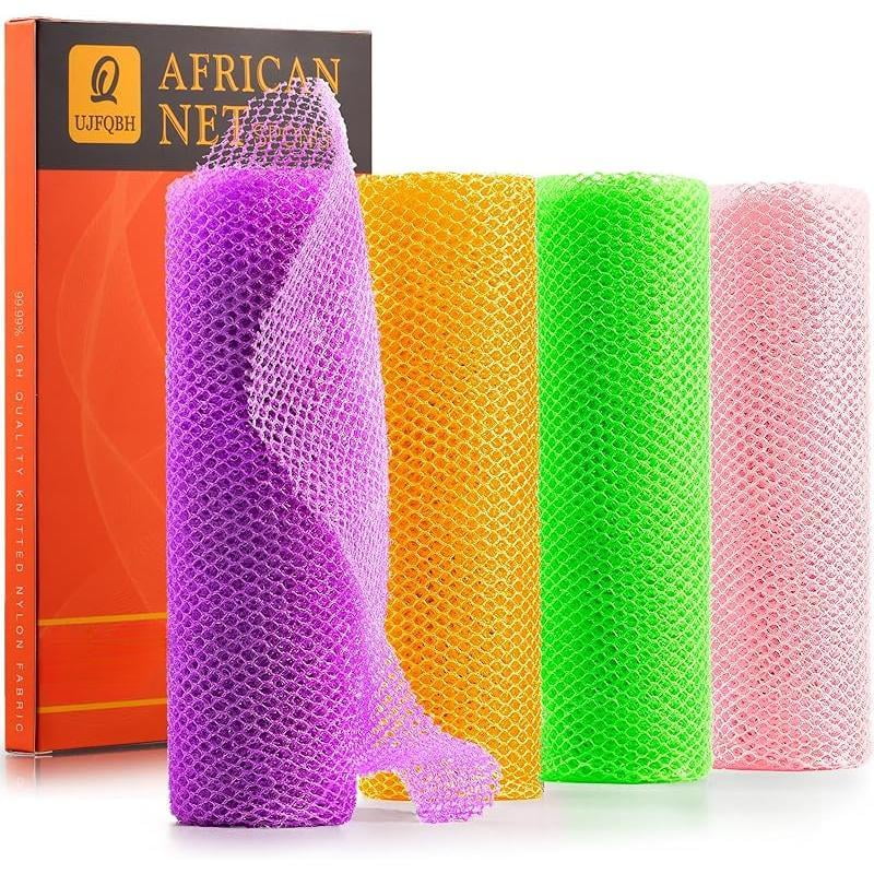 African Bath Sponge African Net Long Net Bath Sponge Exfoliating Shower ...