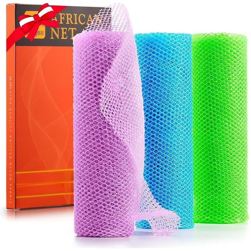 African Bath Sponge African Net Long Net Bath Sponge Exfoliating Shower ...