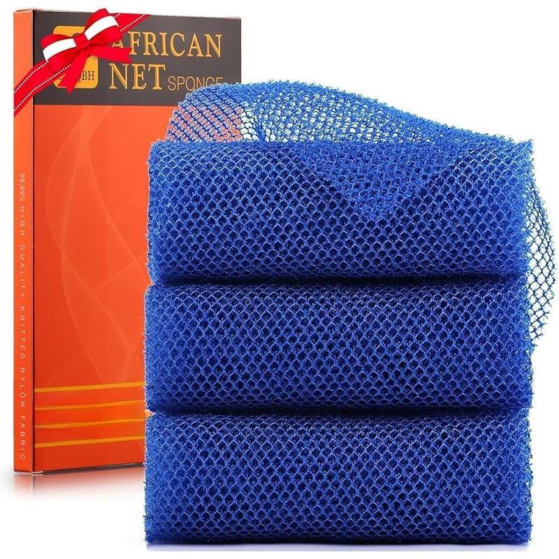 African Bath Sponge African Net Long Net Bath Sponge Exfoliating Shower ...