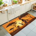 African Black Women Rectangle Area Rug 2x6ft,Living Room Rug Non-Slip ...
