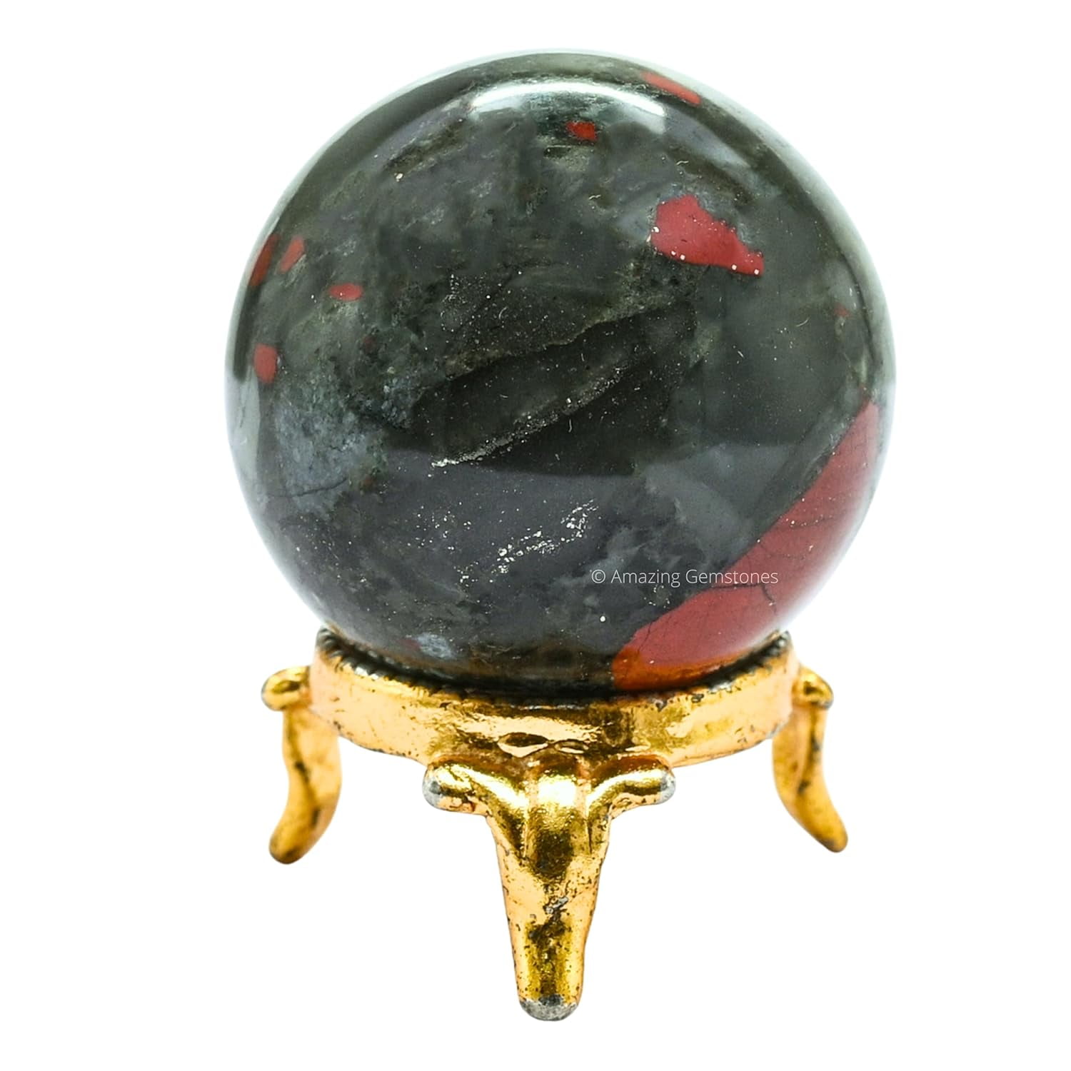 African Bloodstone Crystal Ball Sphere 1.5" Inches - Walmart.com