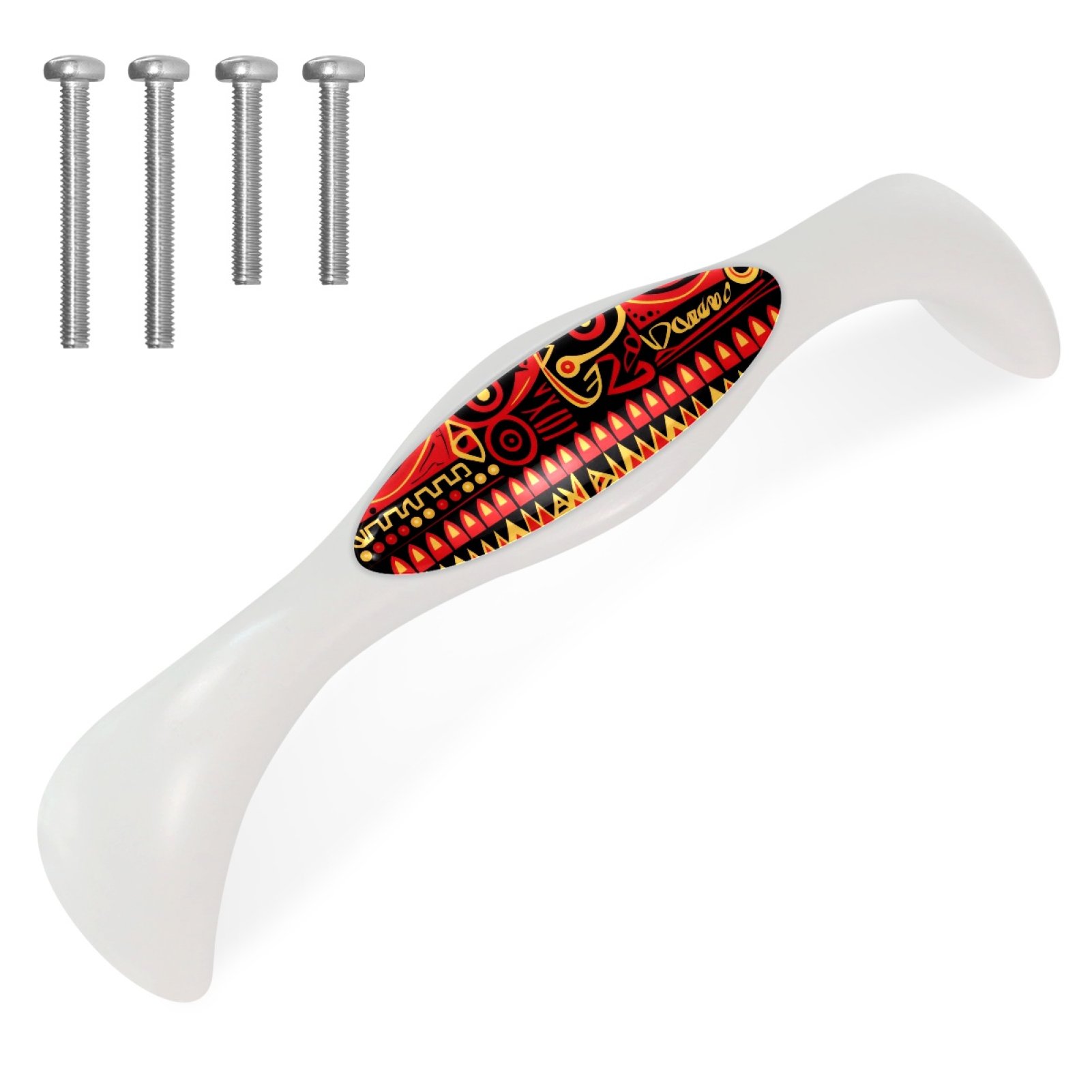 African Bohemia Colorful Geometry Kitchen Cabinet Pull Knobs Drawer ...