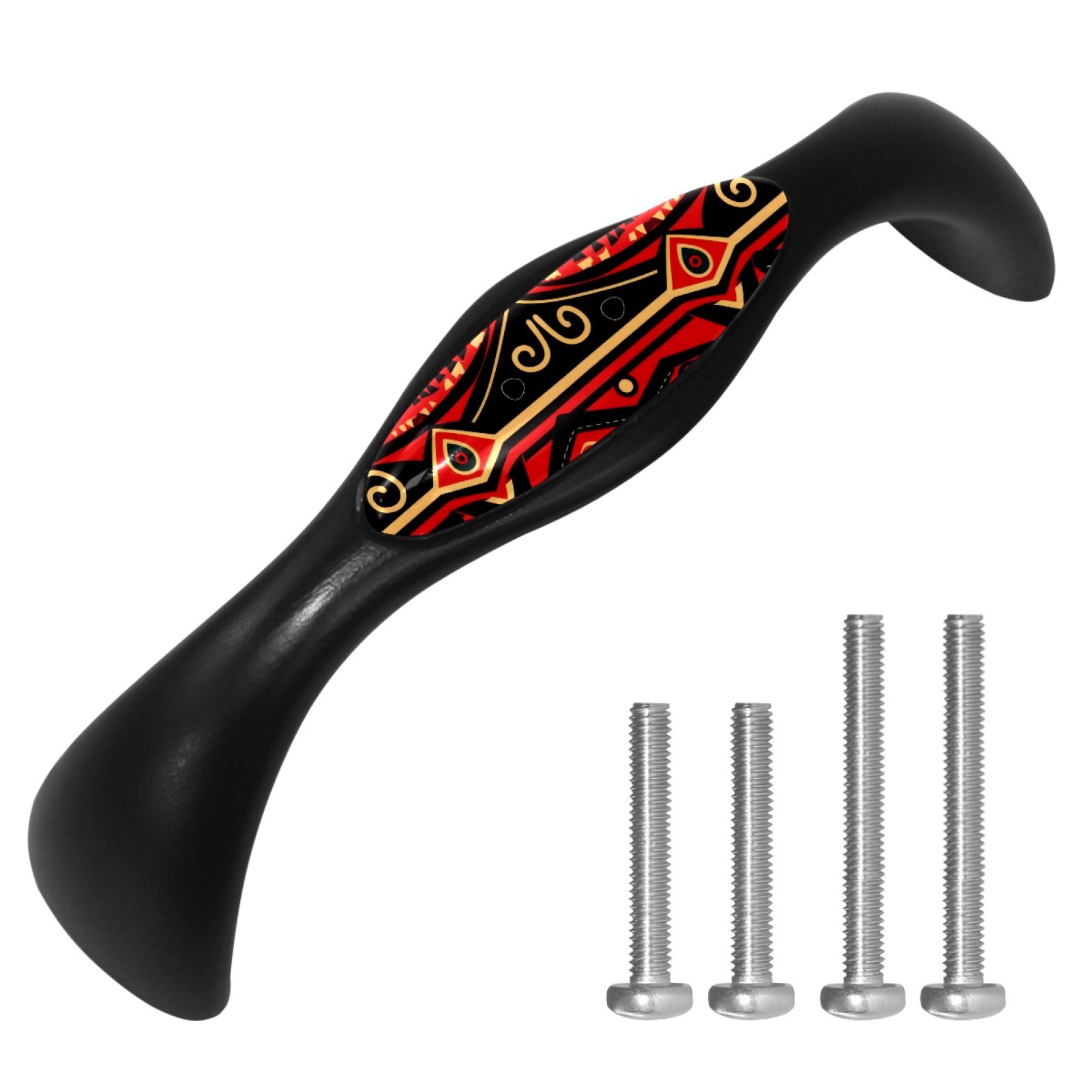 African Bohemia Ethnic Geometry Kitchen Cabinet Pull Knobs Drawer ...