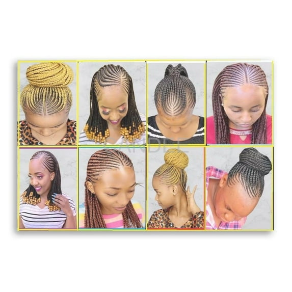 African Braid Hairstyle Poster Women's Hairstyle Braid Hairstyle Poster ...