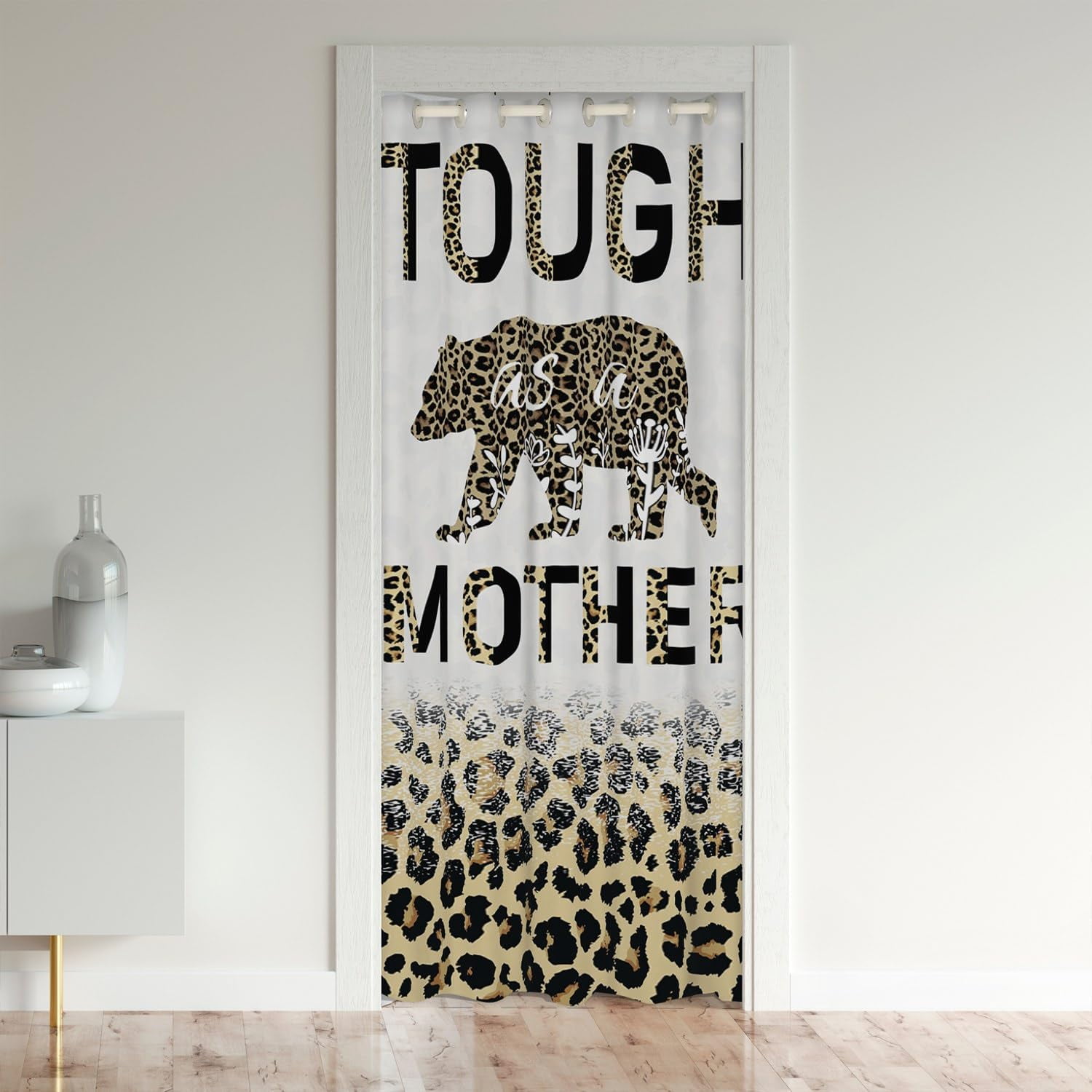 African Cheetah Castle Fairy Leopard Door Curtains for Bedroom Living ...