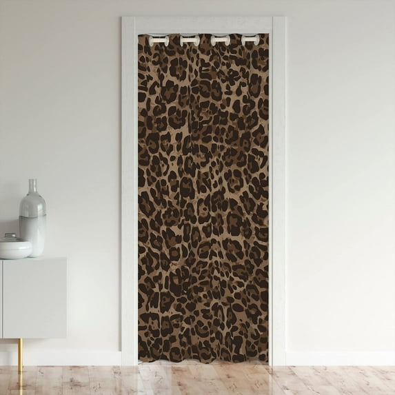 African Cheetah Castle Fairy Leopard Door Curtains for Bedroom Living ...