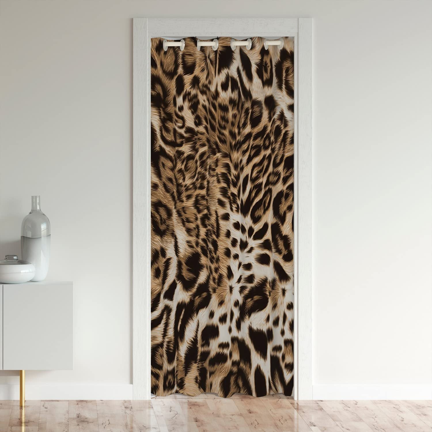 African Cheetah Skin Castle Fairy Leopard Door Curtains for Bedroom ...