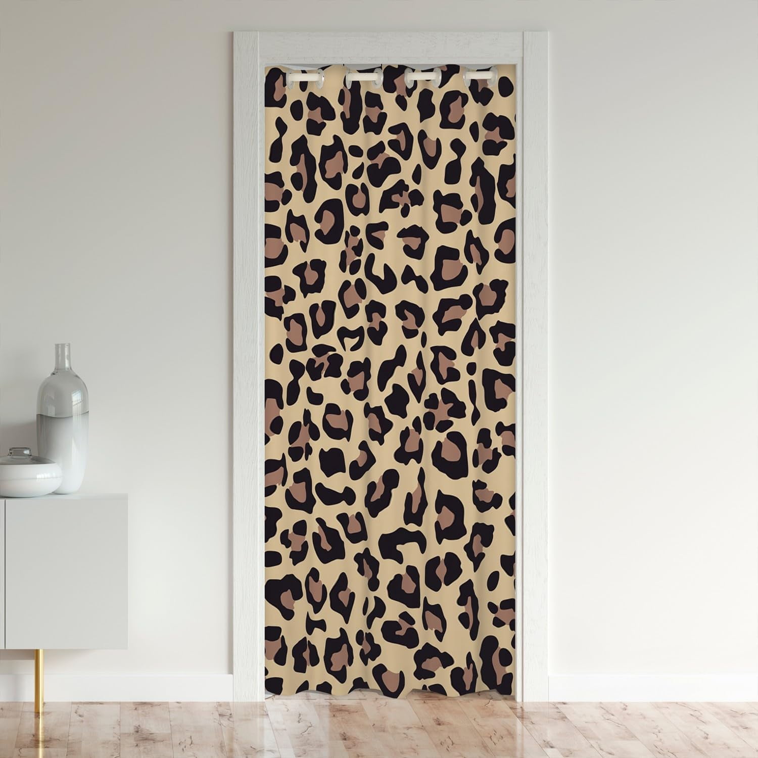 African Cheetah Skin Castle Fairy Leopard Door Curtains for Bedroom ...