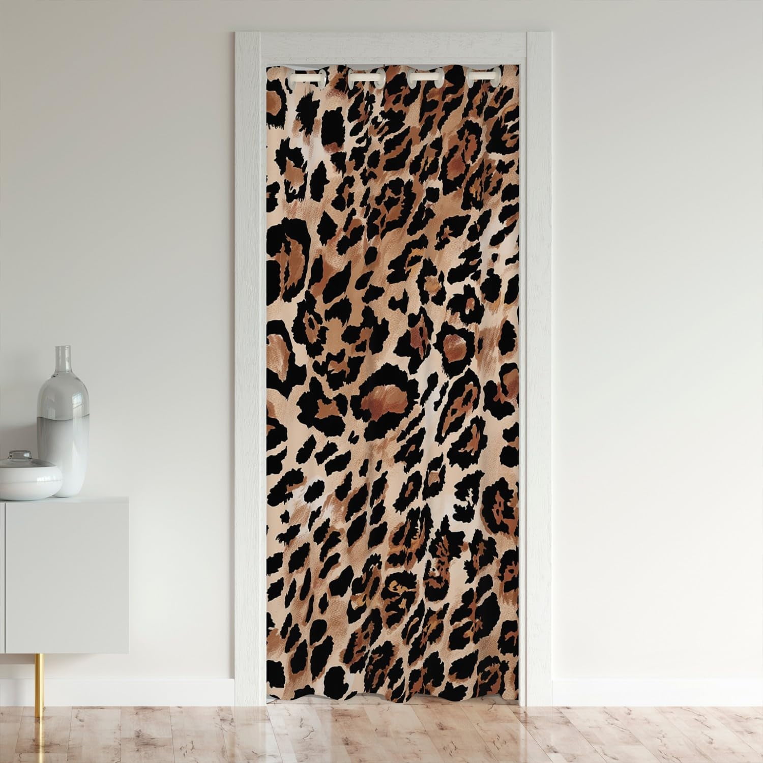 African Cheetah Skin Castle Fairy Leopard Door Curtains for Bedroom ...