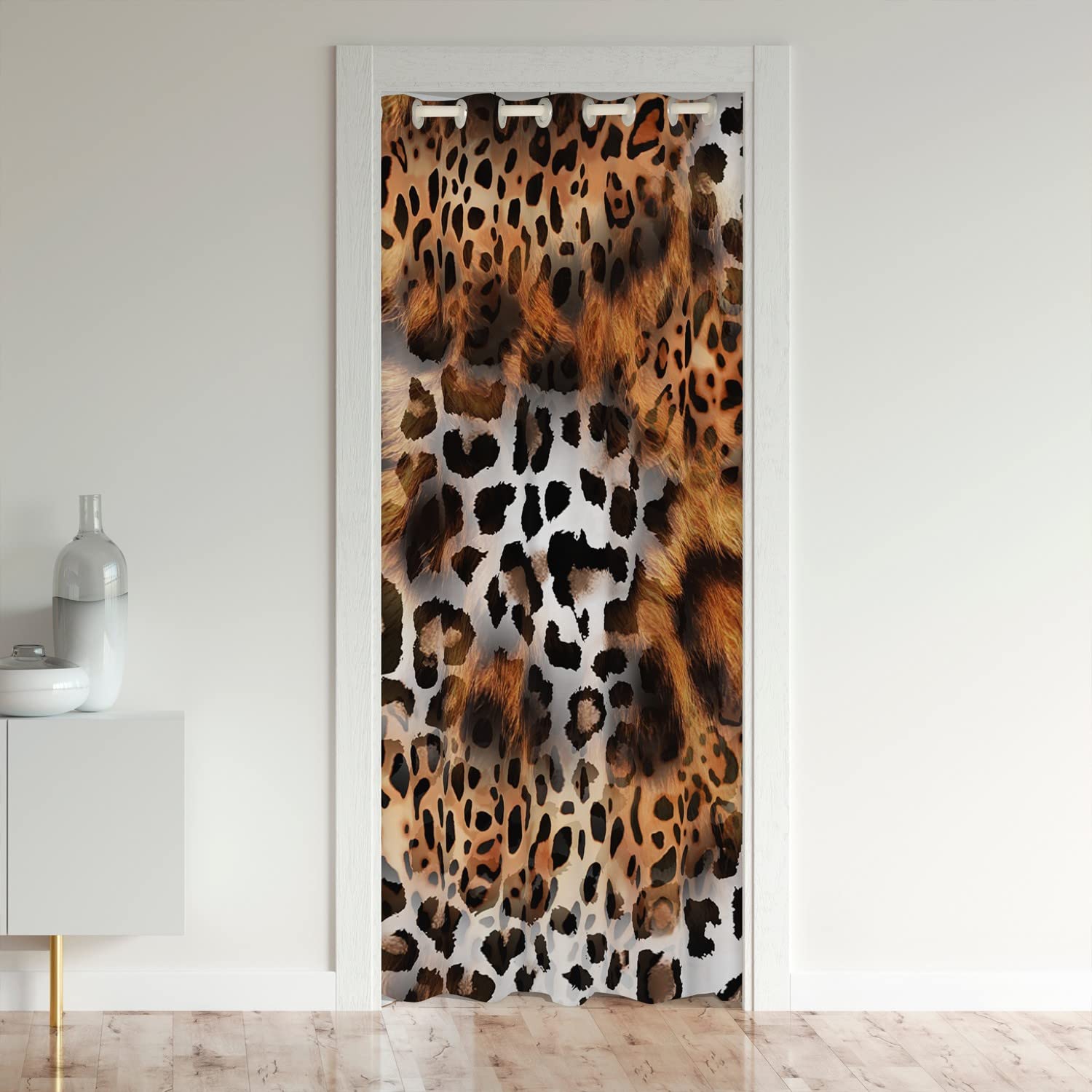 African Cheetah Skin Castle Fairy Leopard Door Curtains for Bedroom ...