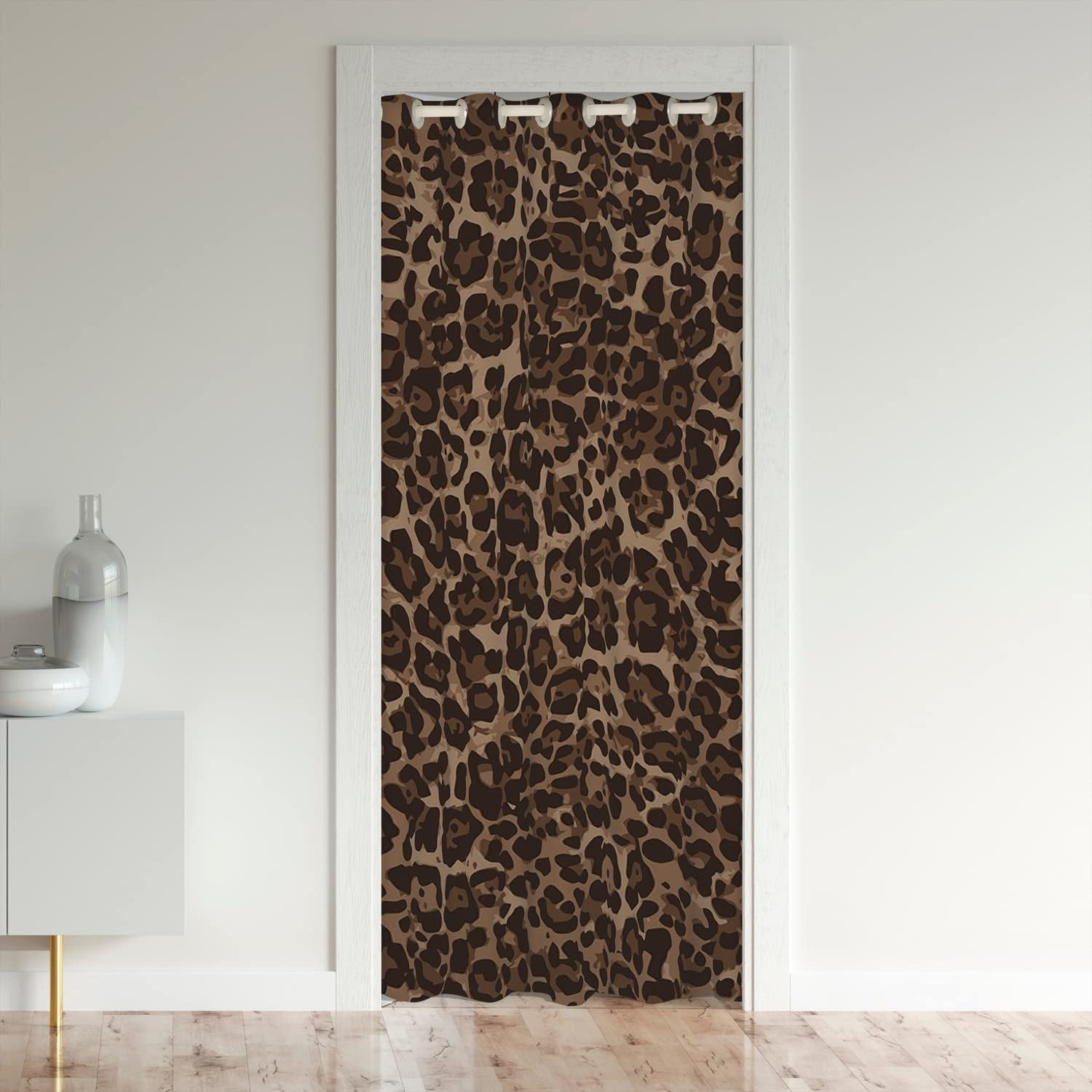 African Cheetah Skin Castle Fairy Leopard Door Curtains for Bedroom ...