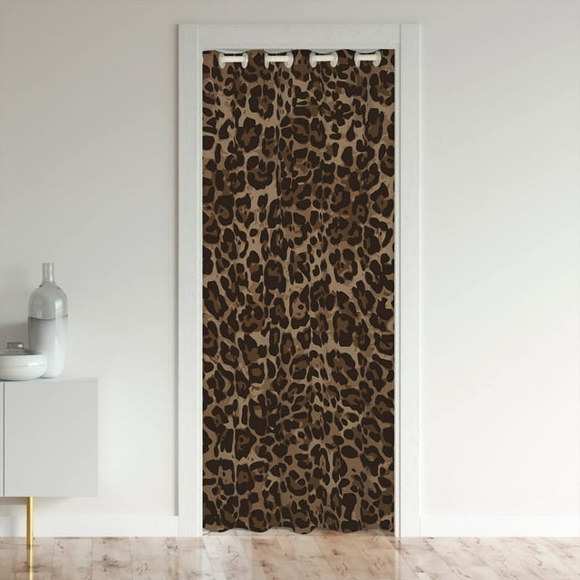 African Cheetah Skin Castle Fairy Leopard Door Curtains for Bedroom ...