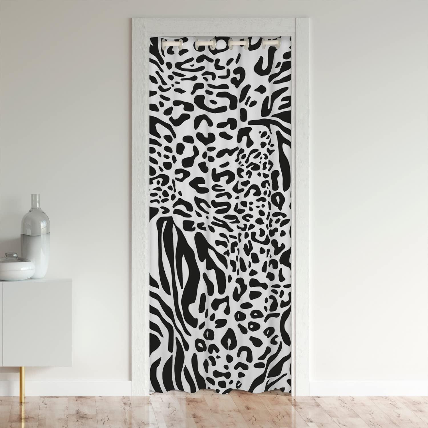 African Cheetah Skin Castle Fairy Leopard Door Curtains for Bedroom ...