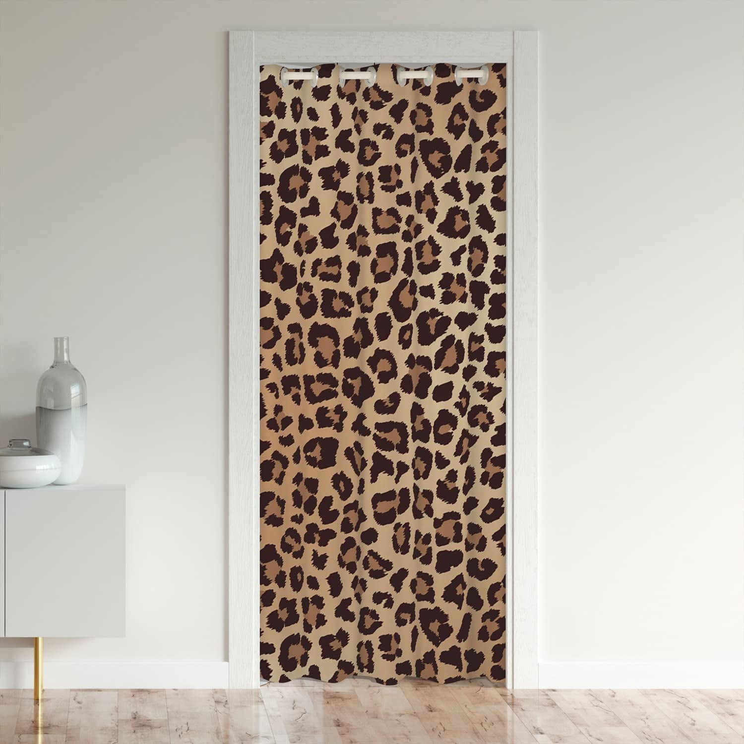 African Cheetah Skin Castle Fairy Leopard Door Curtains for Bedroom ...