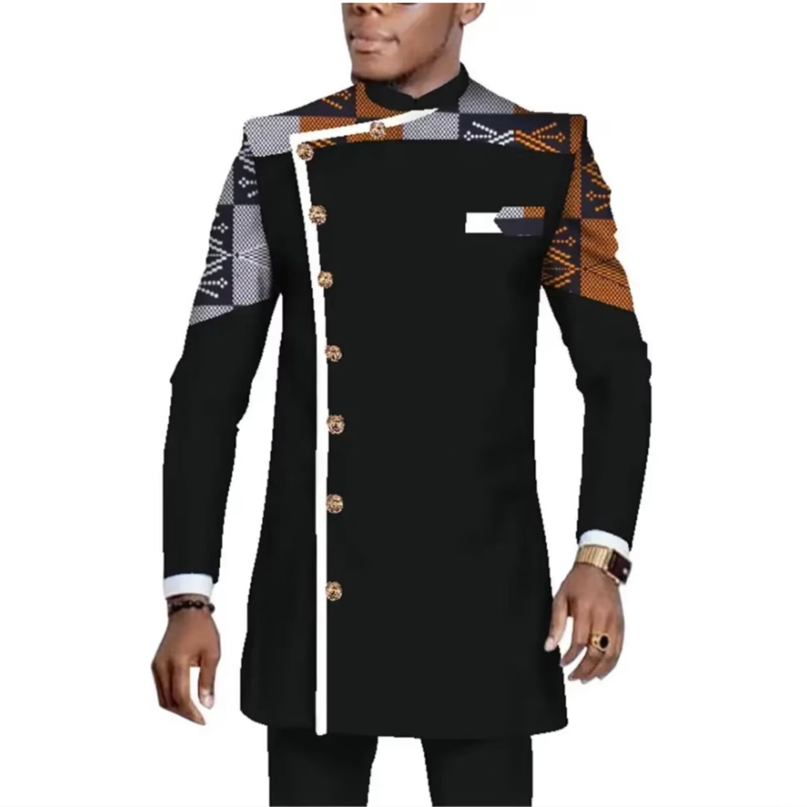 African Clothing for Men Dashiki Outfits Long Sleeve Shirt and Pants ...