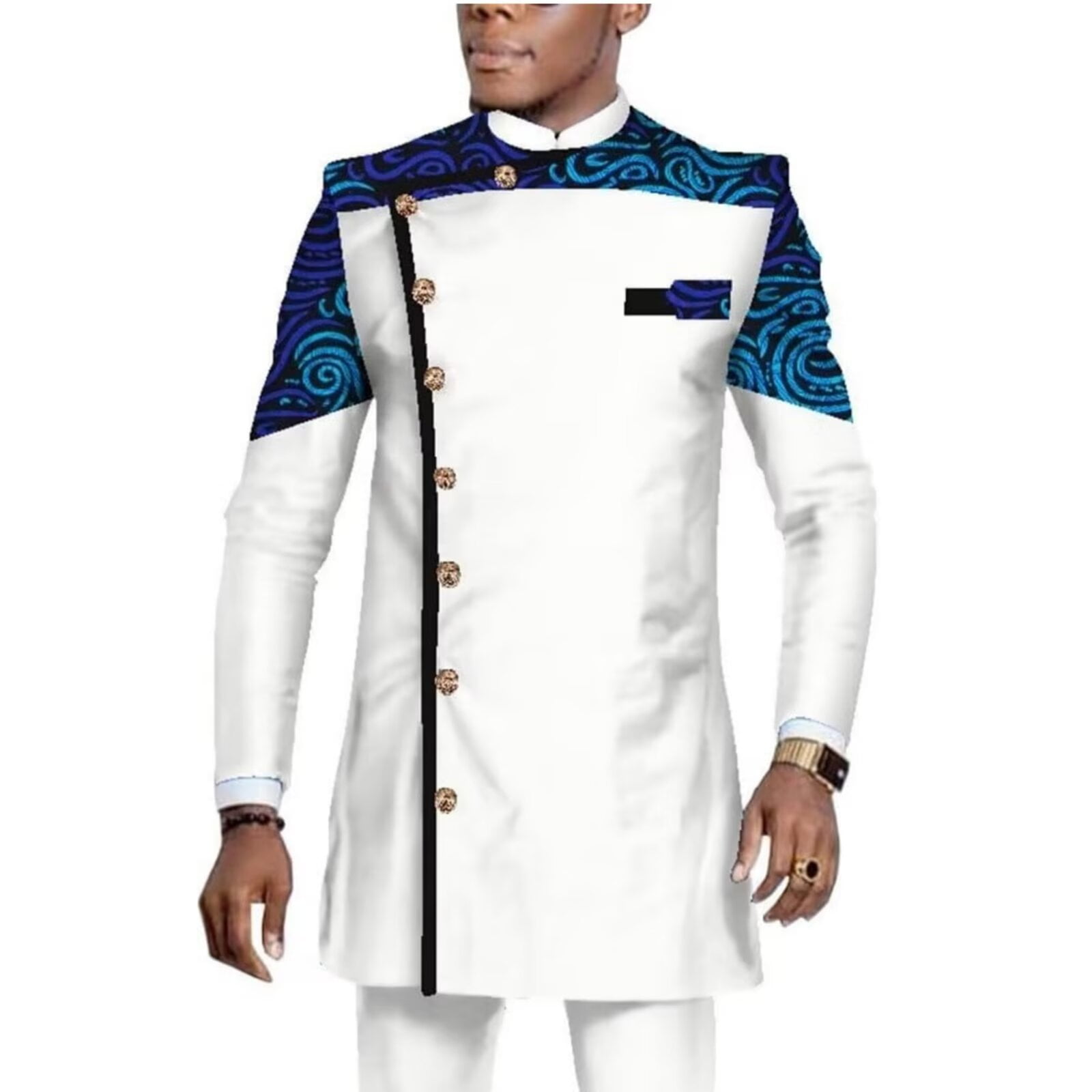 African Clothing for Men Dashiki Outfits Long Sleeve Shirt and Pants ...