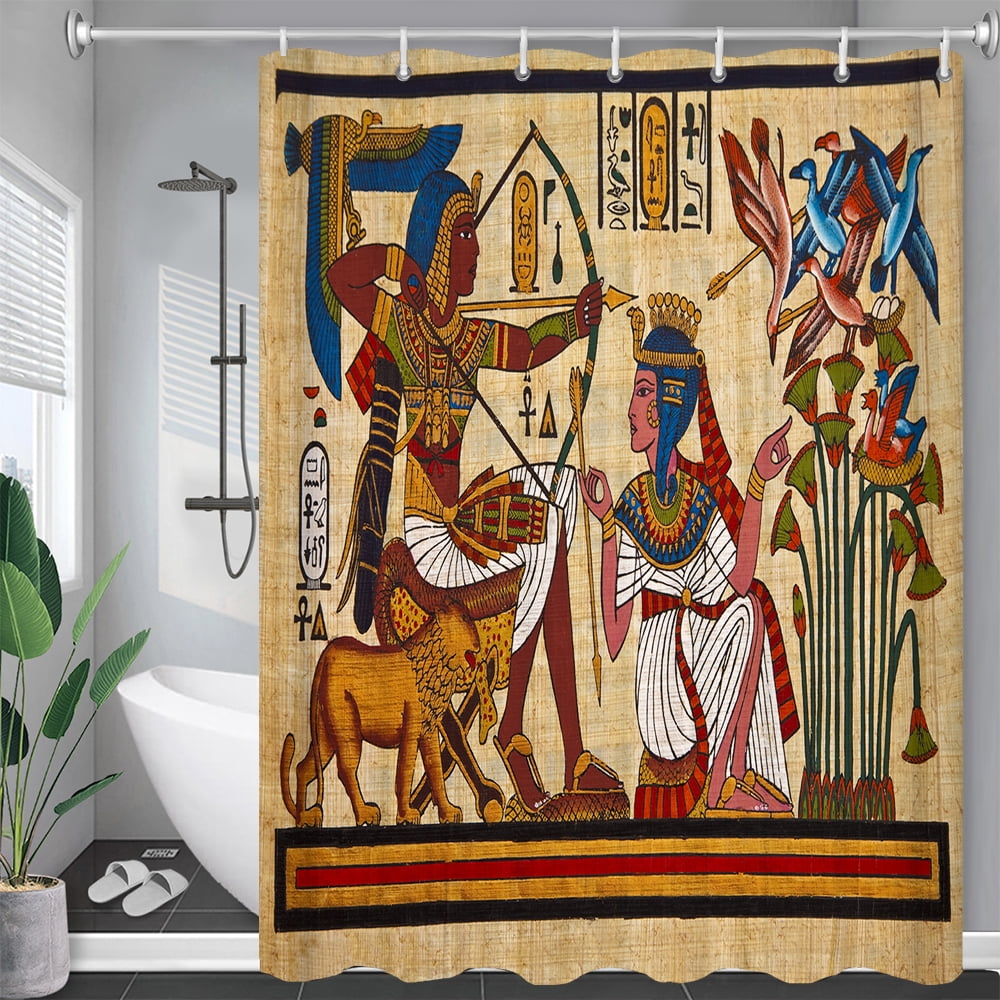 African Culture Shower Curtain r For Bathroom Polyester Waterproof ...