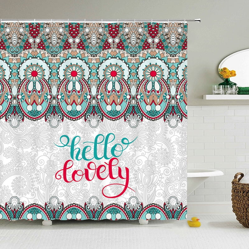 African Culture Shower Curtain r For Bathroom Polyester Waterproof ...