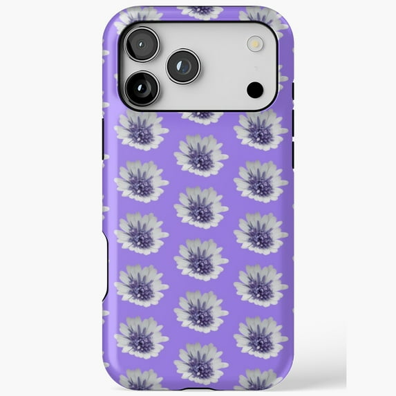African Daisy Blue Ice Flower Photo iPhone Case 17 16 15 14 13 12 11 ...