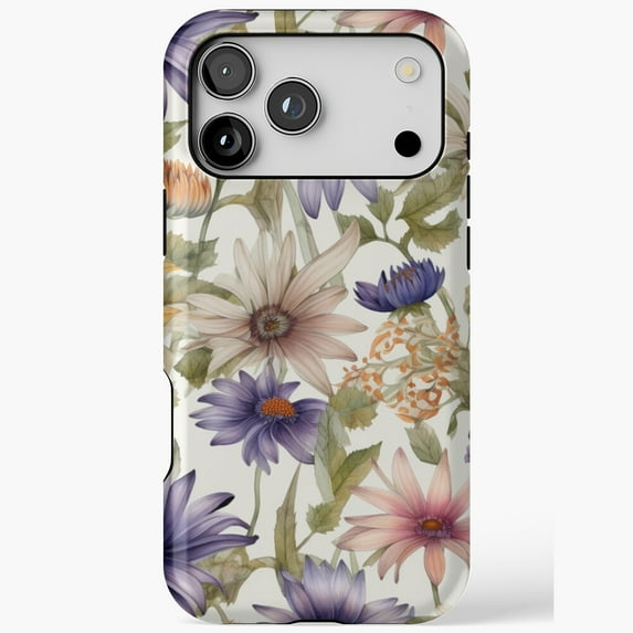 African Daisy Floral Patterns Print iPhone Case 17 11 12 13 14 15 16 ...