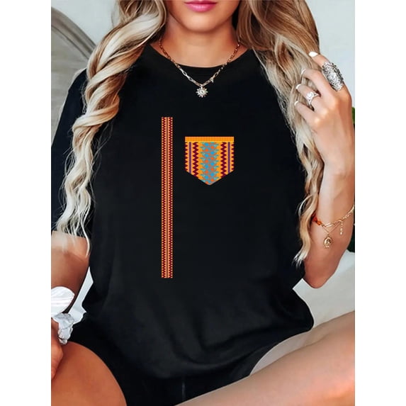 African Dashiki Print Kente Black History Month Afro Pride T-Shirt ...