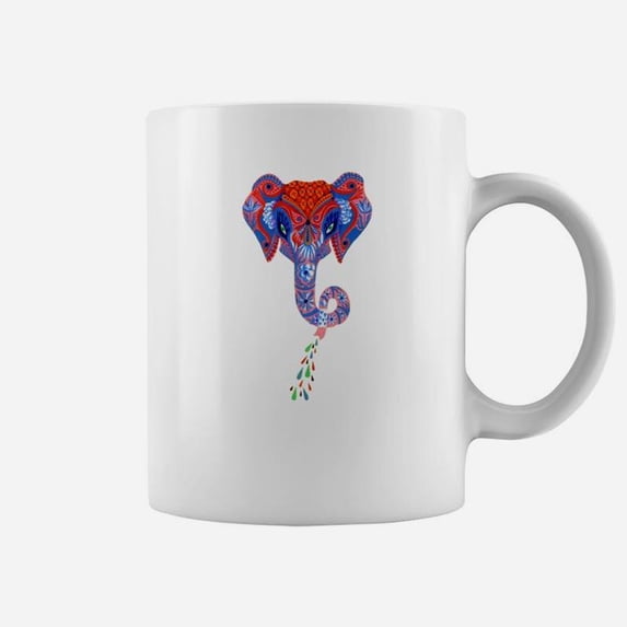 African Dasiki Elephant Traditional Coffee Mug - Walmart.com