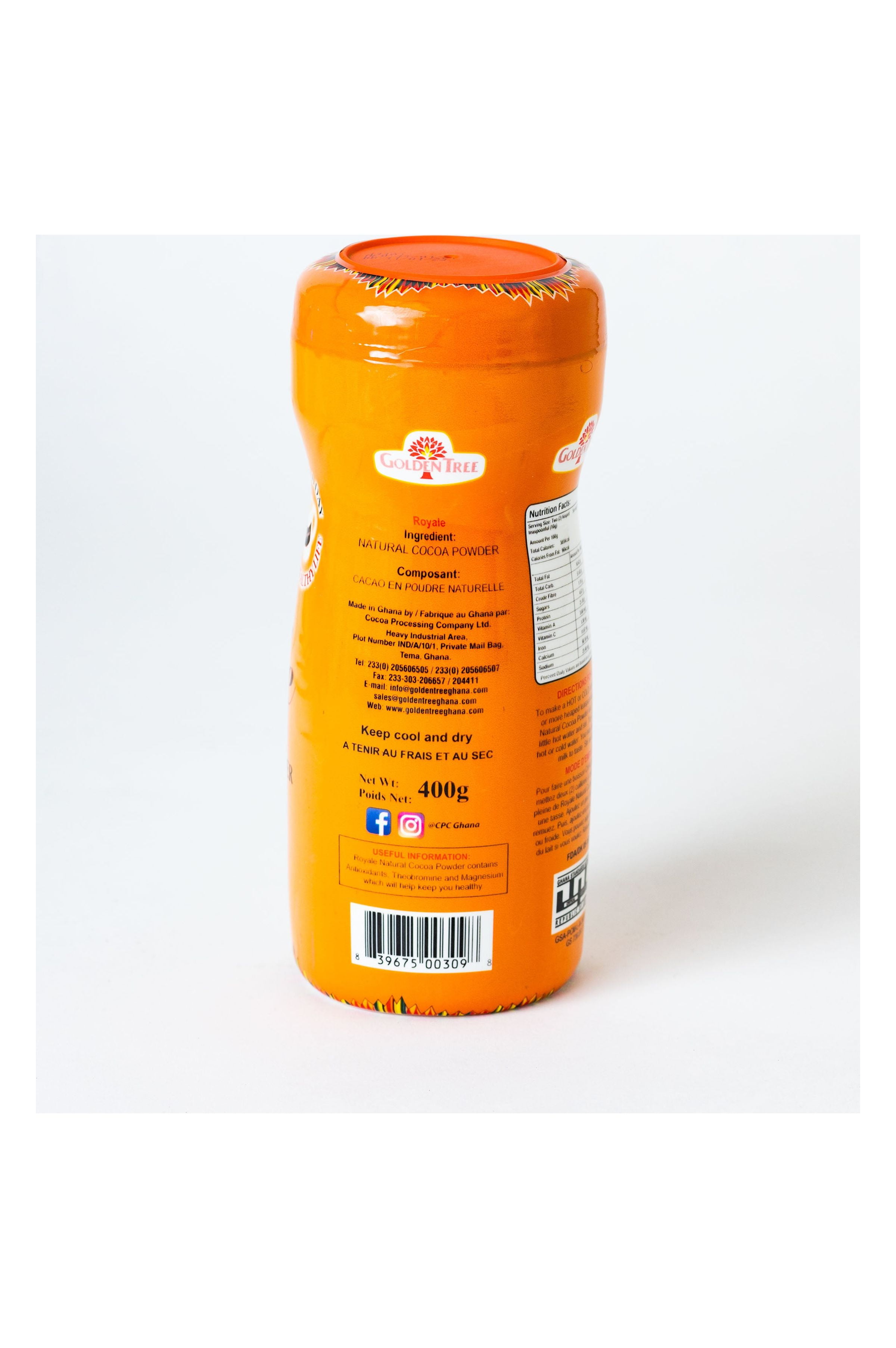 African Delights Golden Tree Royale Natural Cocoa Powder, 400g ...