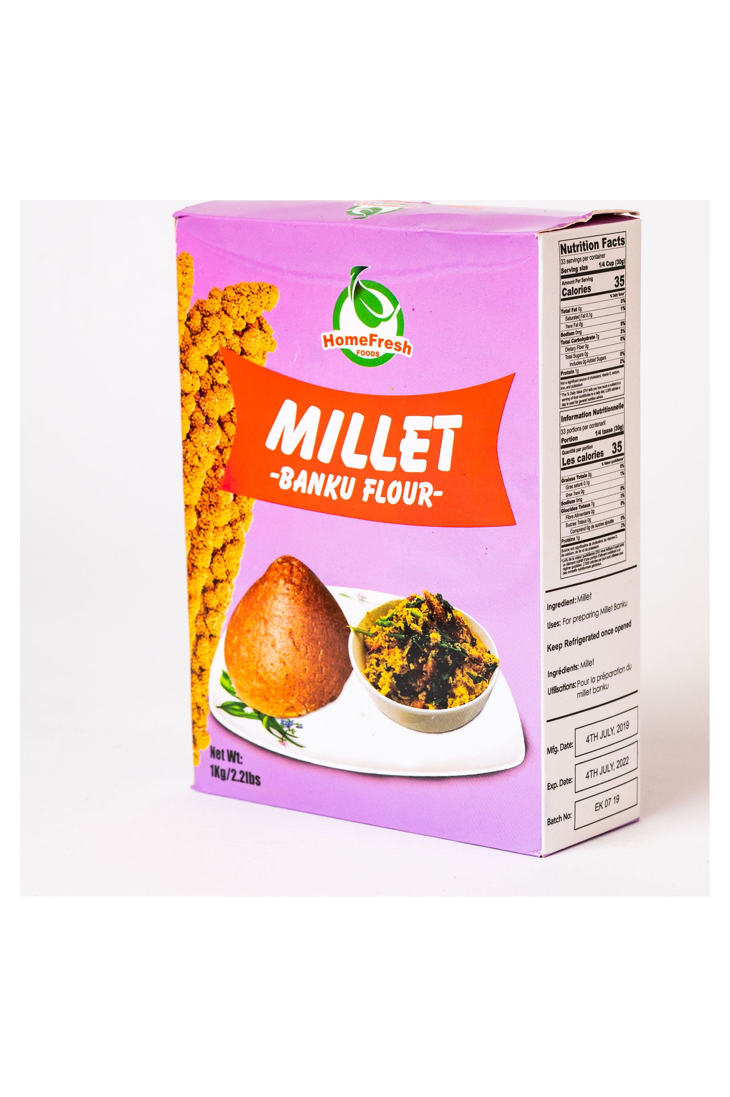 African Delights Home Fresh Millet Banku Flour, 1kg - Walmart.com