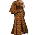 Free Shipping! African Dresses For Plus Size Women 4XL One Sleeve ...