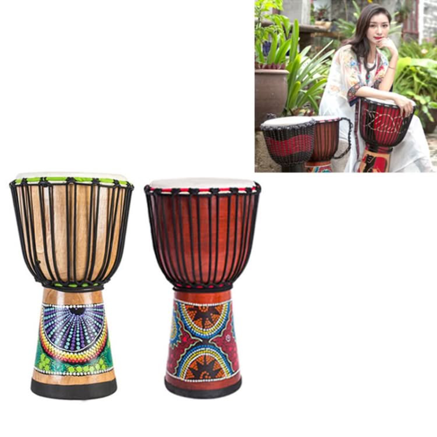 African Drum Children Kindergarten Percussion Instruments Sheepskin ...