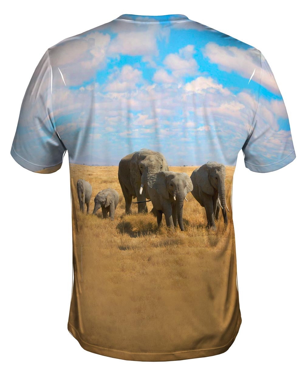 African Elephant Family Mens T-Shirt All Over Print - Walmart.com