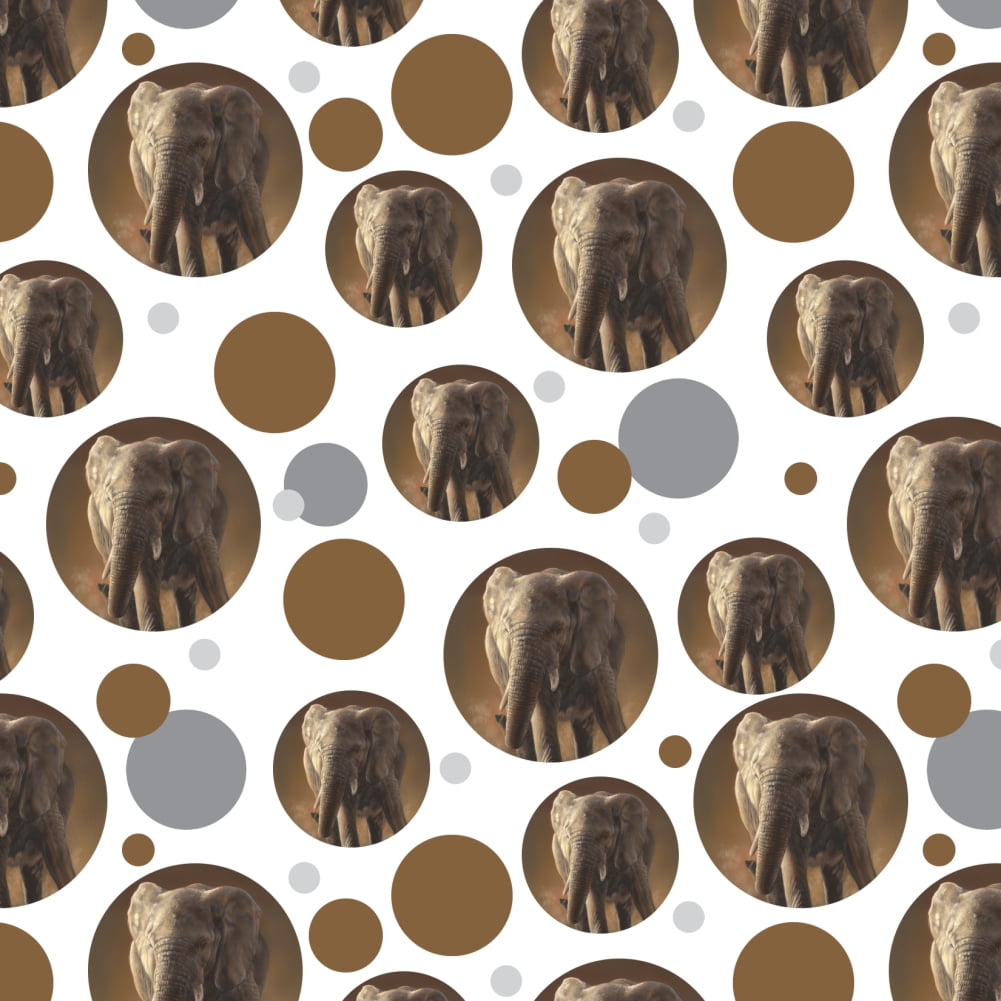African Elephant Painting Premium Gift Wrap Wrapping Paper Roll ...